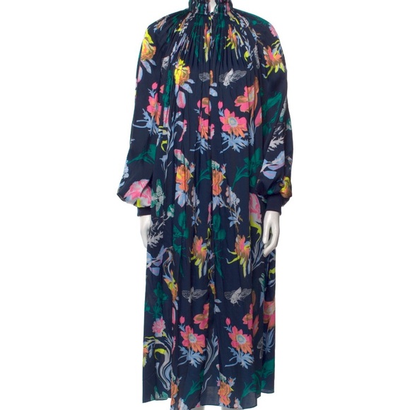 Tibi | Dresses | Tibi Gothic Floral Edwardian Maxi Dress Xs | Poshmark